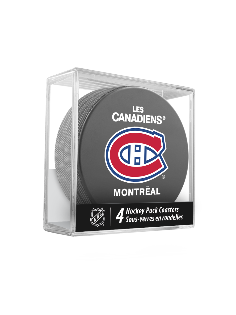 NHL Montreal Canadiens Hockey Puck Drink Coasters (4-Pack) In Cube ...