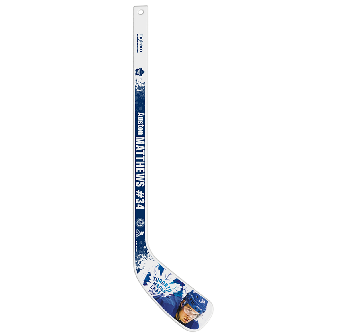 NHLPA Auston Matthews #34 Toronto Maple Leafs Wood Player Mini Stick ...