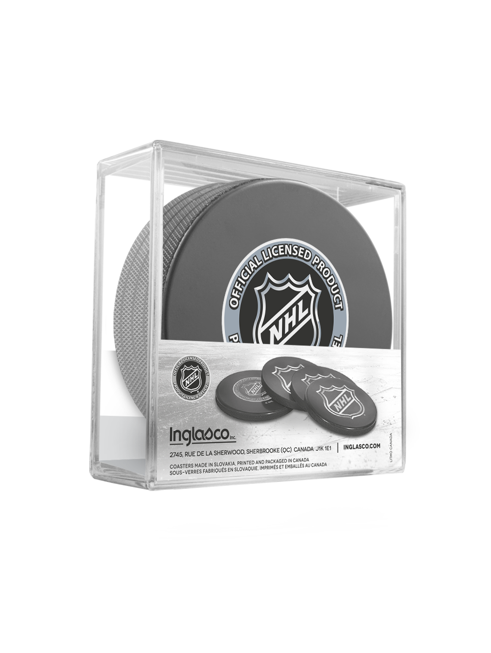 NHL New Jersey Devils Hockey Puck Drink Coasters (4-Pack) In Cube ...